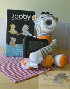 Always in Sight with zooby Car & Home Baby Monitor | Night Helper