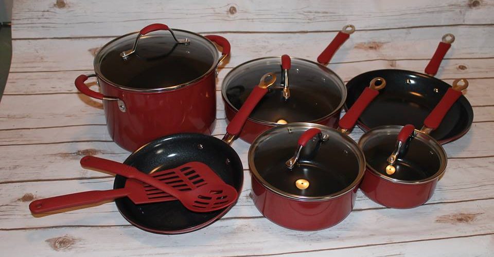 2017 Holiday Gift Guide Featuring The 12 Piece Red Forged Enameled ...